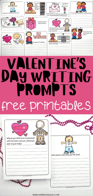 11 Free Printable Valentine's Day Writing Prompts