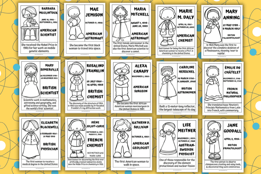 15 Free Women's History Month Coloring Pages - Homeschool of 1