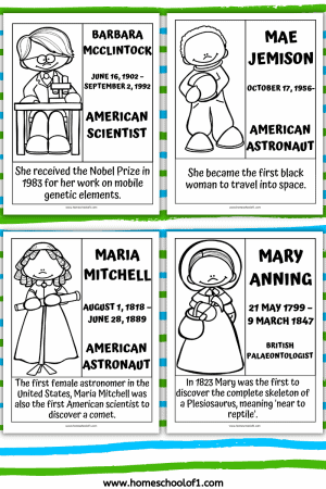 15 Free Women's History Month Coloring Pages - Homeschool of 1