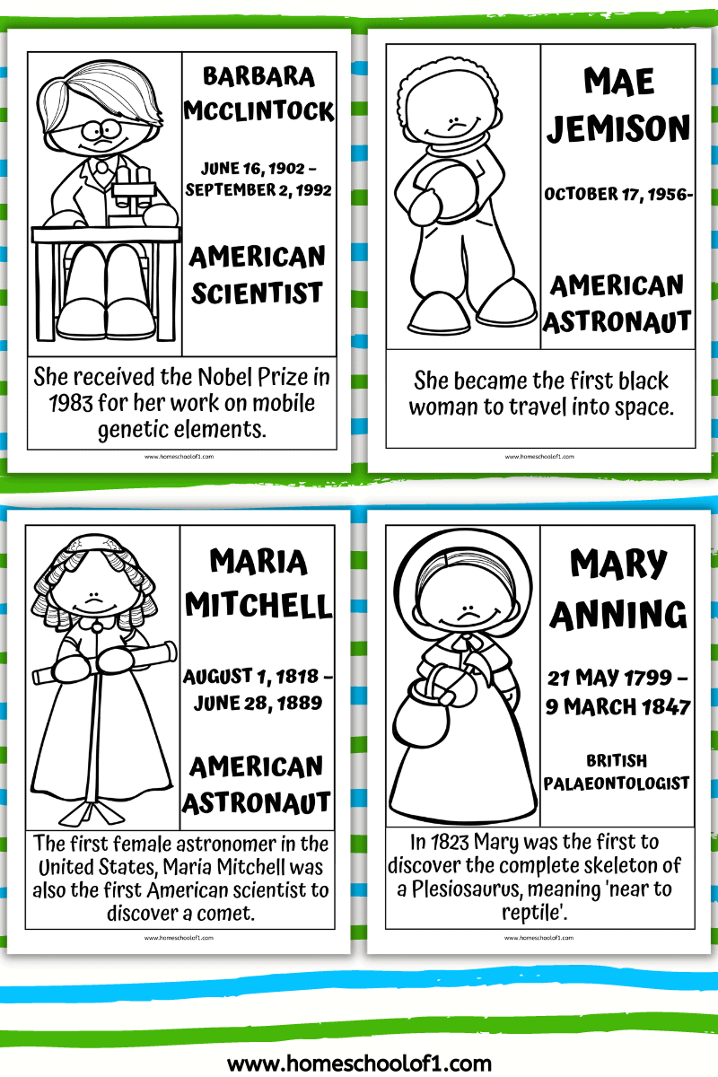 15 Free Women's History Month Coloring Pages
