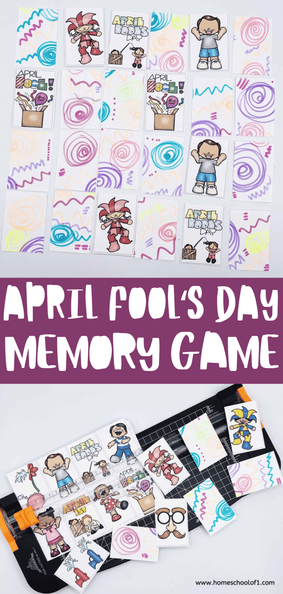 April Fools Matching Game (Free Printable)