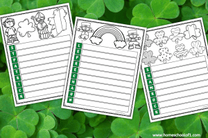 St Patrick's Day Acrostic Poem Templates (3 free printables)