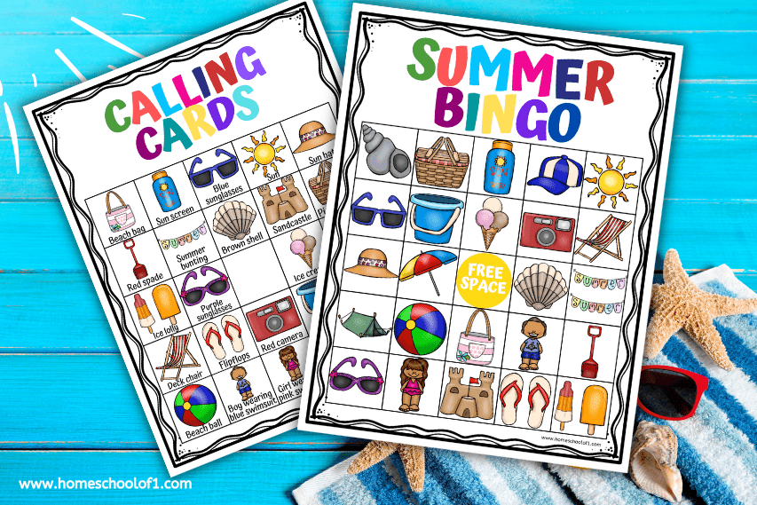 Free Summer Bingo Printable Game for Kids