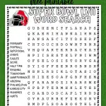 Super Bowl LVIII Word Search (Free Printable)
