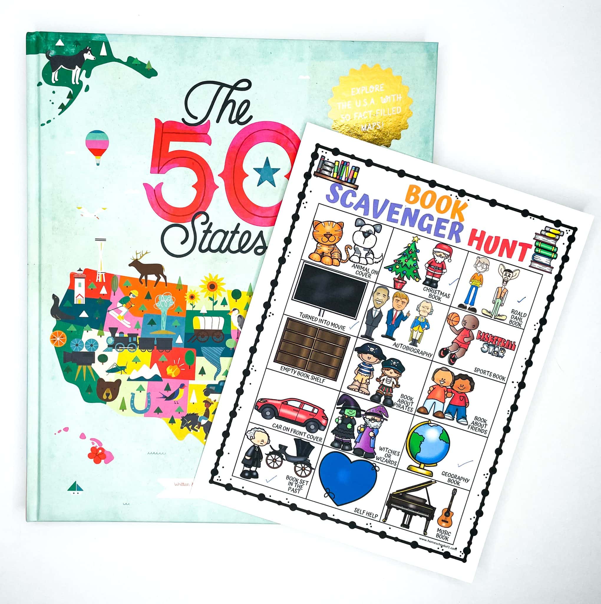 Free Book Scavenger Hunt Printable | Great For The Library