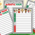 Cinco de Mayo Acrostic Poem Templates for Kids