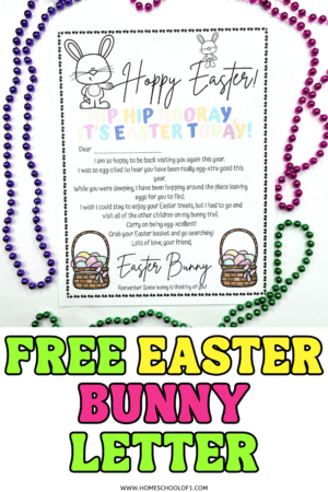 Free Printable Easter Bunny Letter for Kids