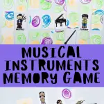 Musical Instrument Matching Game Printable (Free)