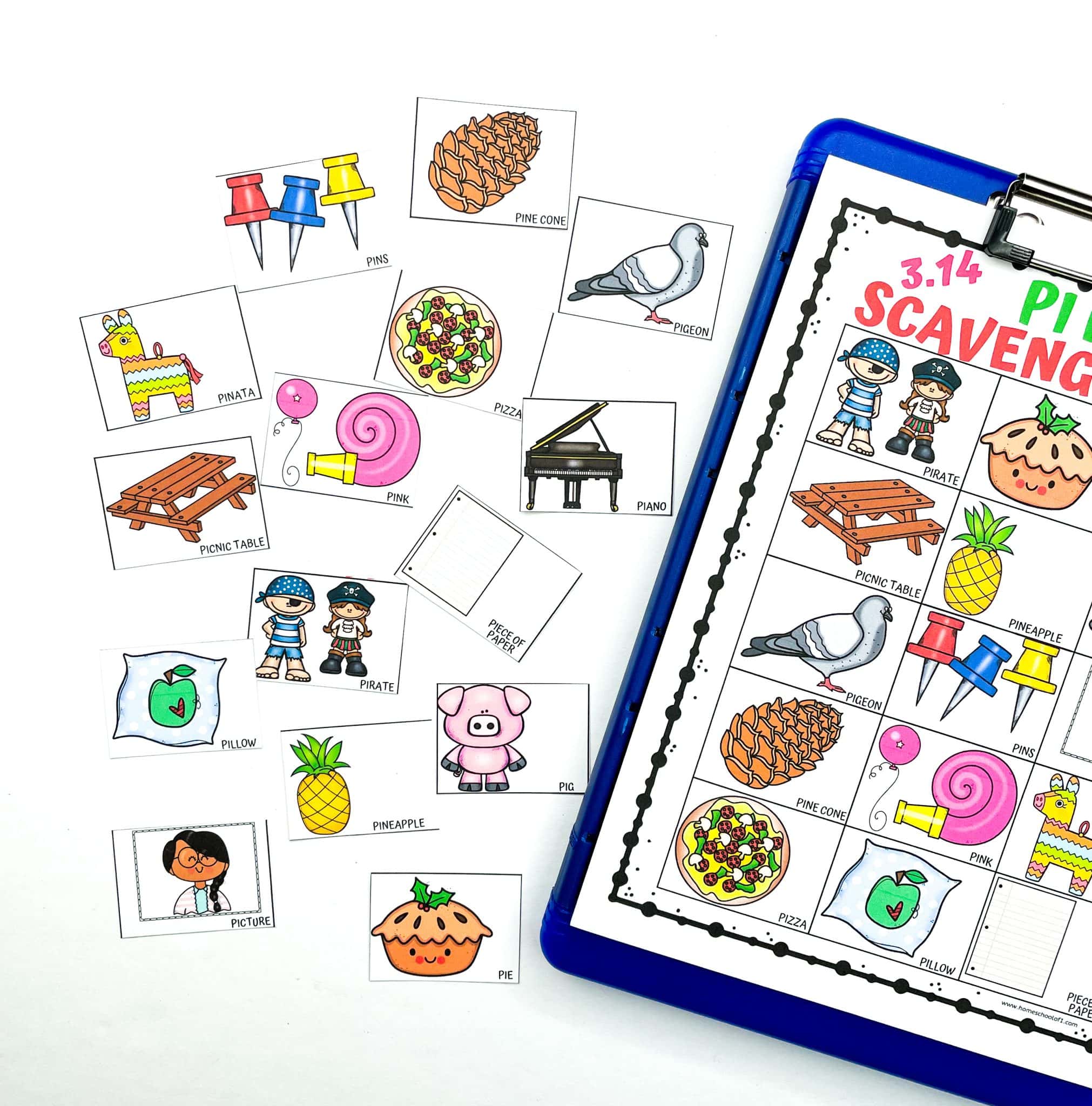 Free Pi Day Scavenger Hunt Printable