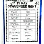 Free Pi Day Scavenger Hunt Printable