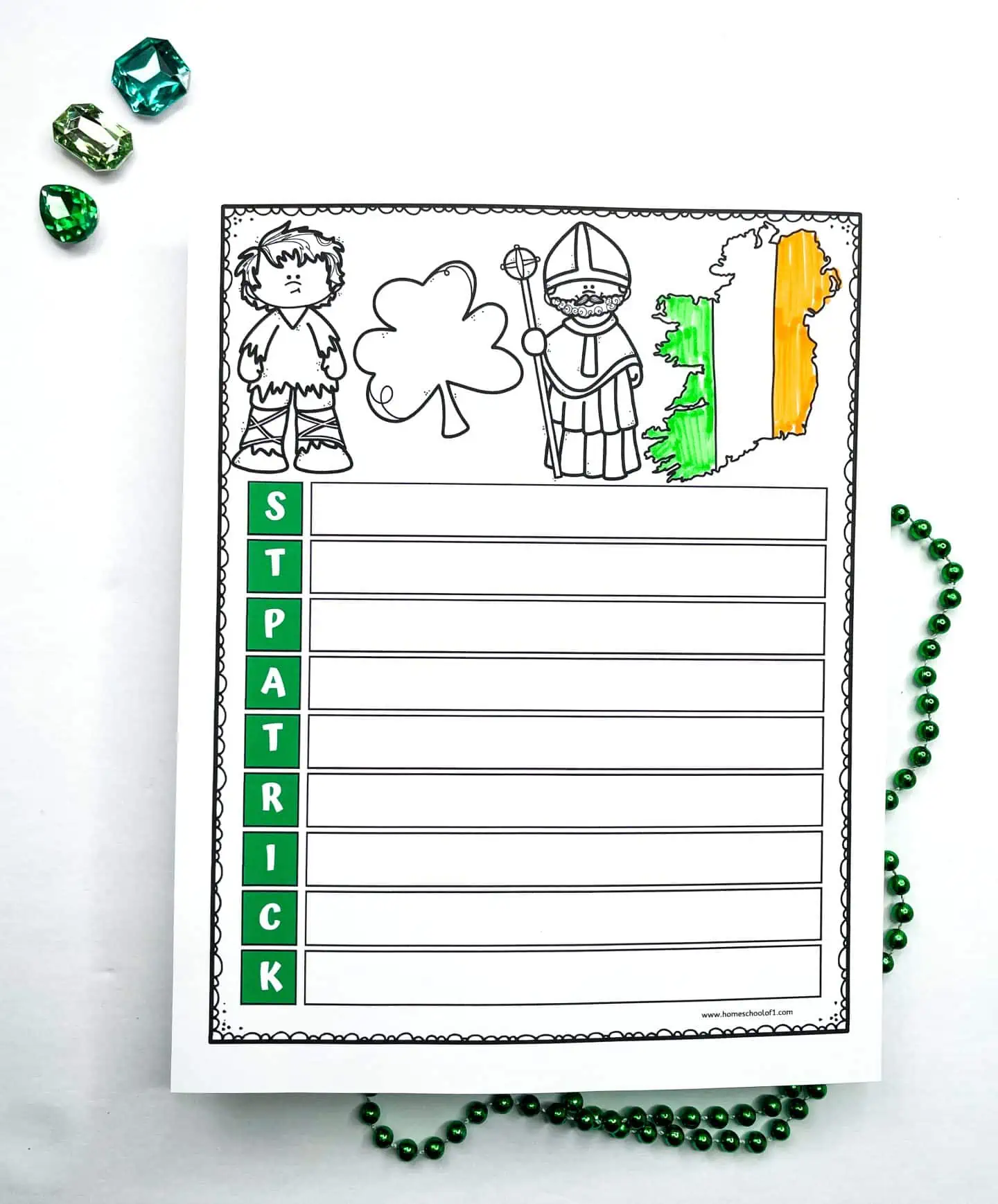 St Patrick's Day Acrostic Poem Templates (3 Free Printables)