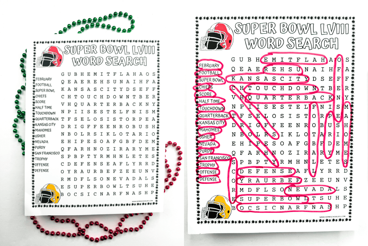 Super Bowl LIX Word Search (Free Printable)