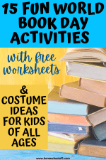 21 Fun World Book Day Activities (free worksheets & costumes)