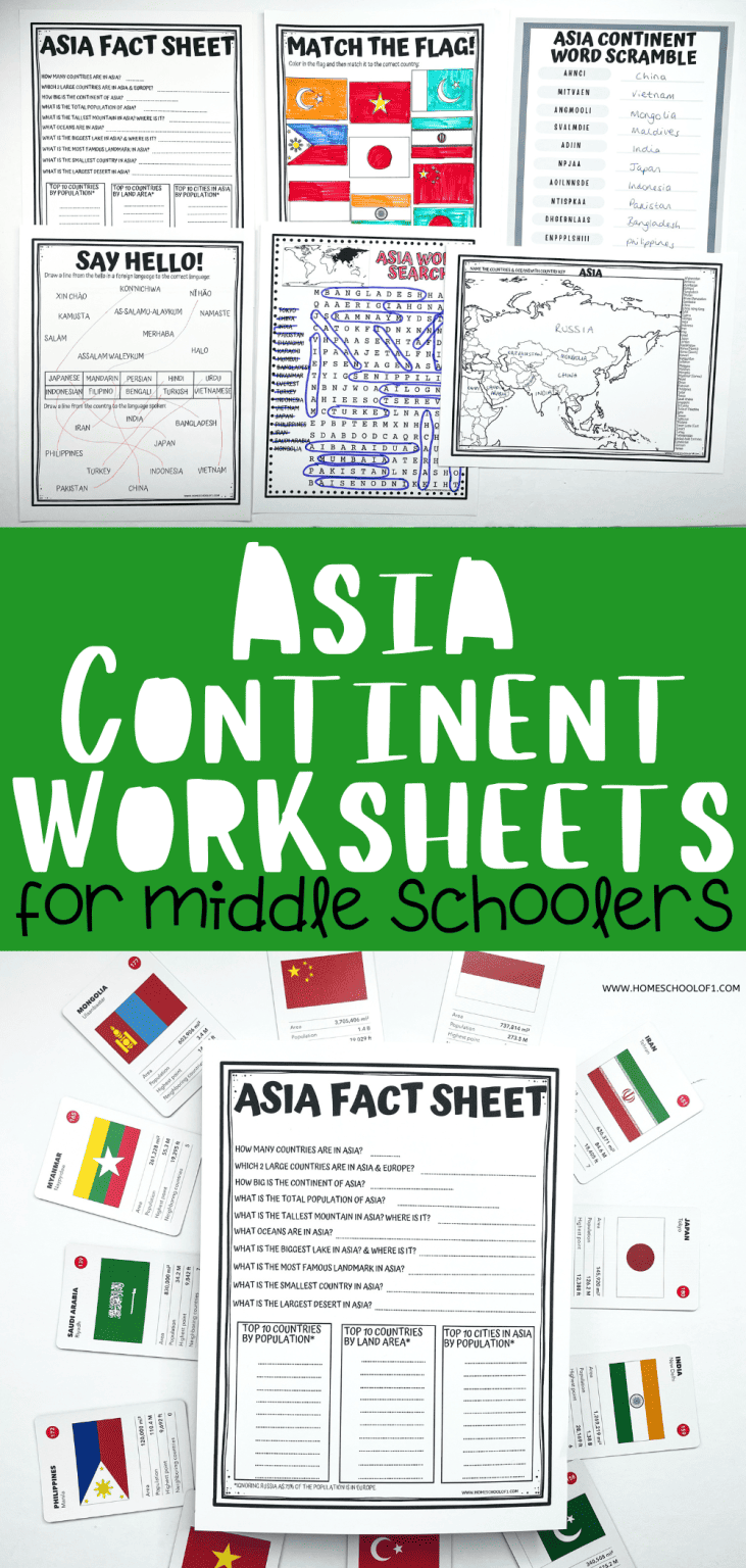 7 Free Printable Asia Worksheets For Middle School Students