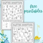Free Easter Counting Worksheets for Preschoolers