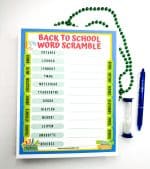 Back to School Word Scramble to Kick Off the First Week