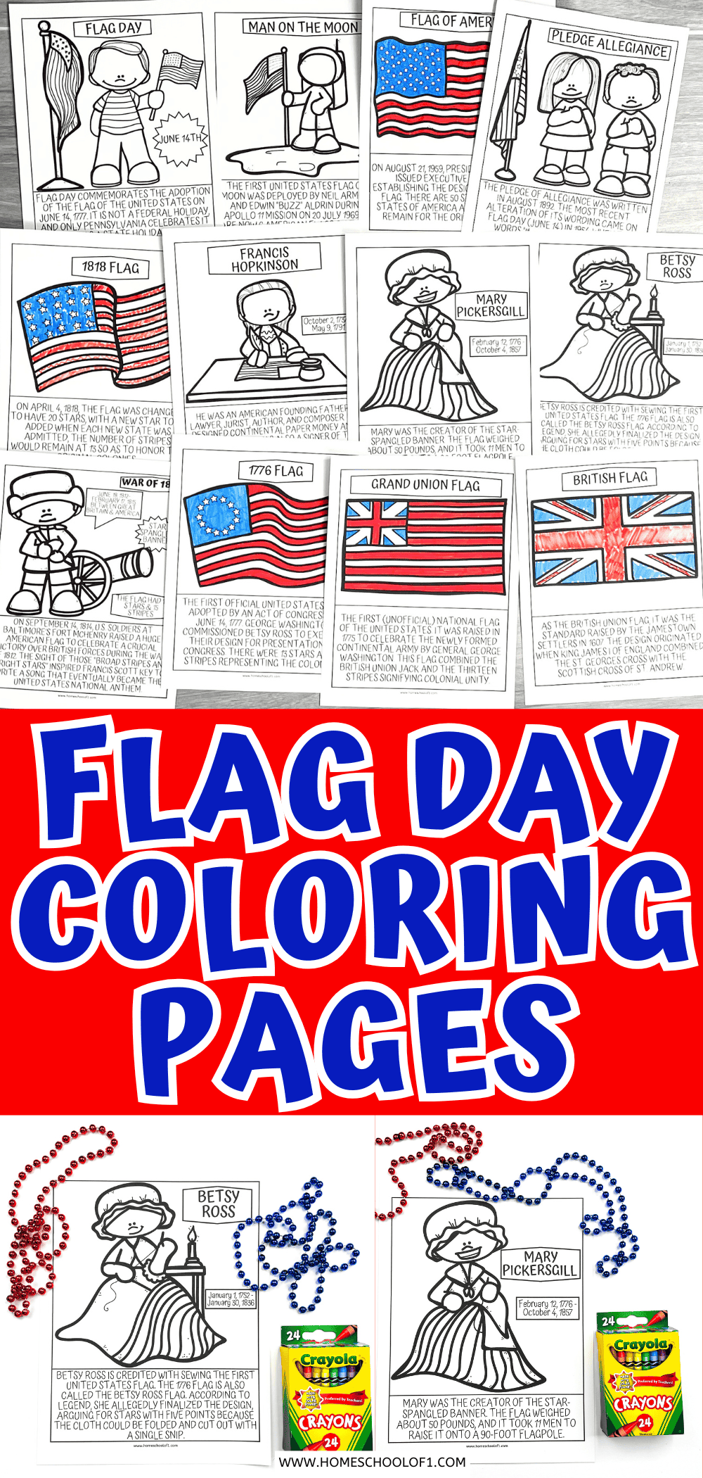 Free Printable Flag Day Worksheets for Kids