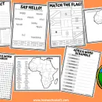 7 Free Africa Worksheets for Middle School (Geography Printables)