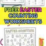 Free Easter Counting Worksheets for Preschoolers
