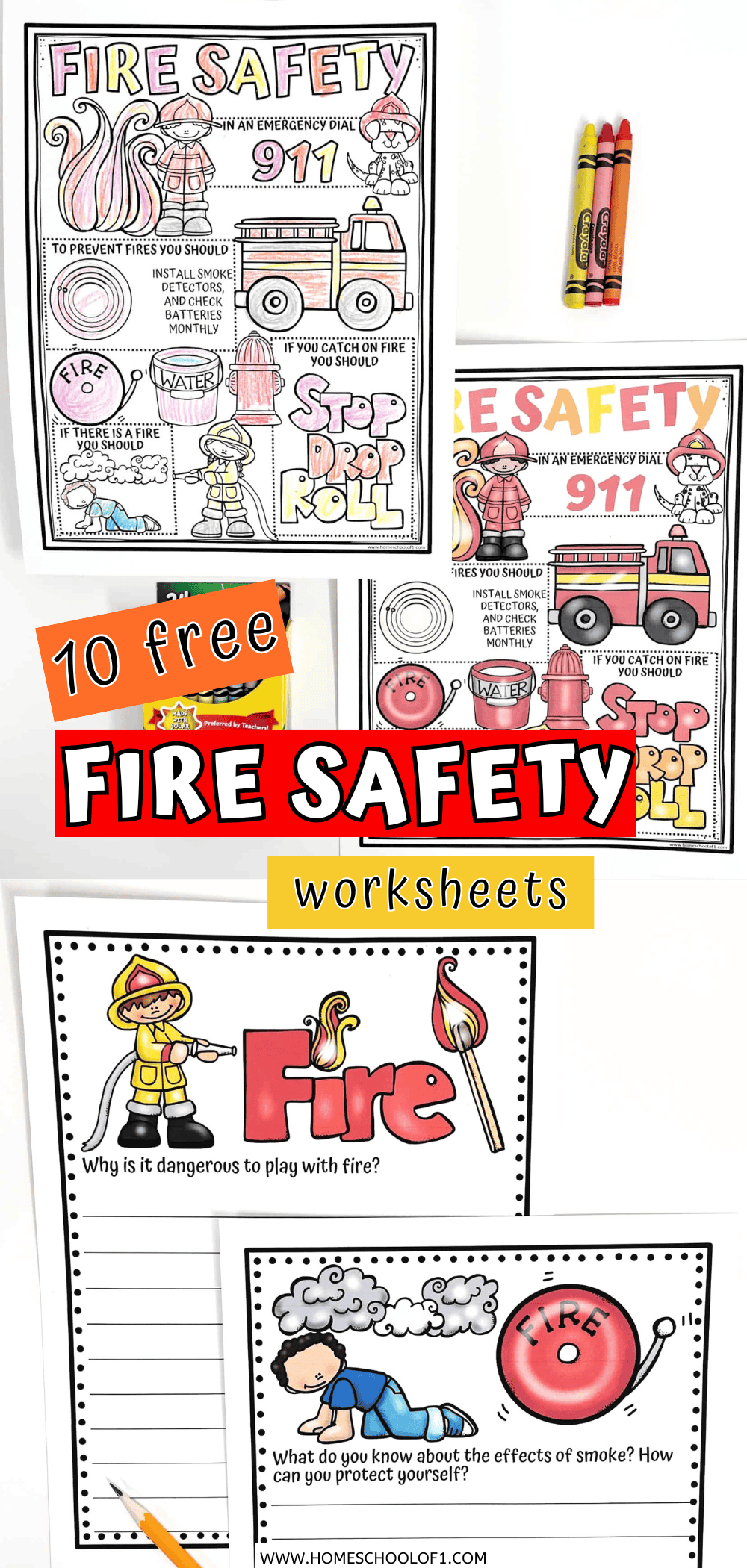 Free Fire Safety Worksheet Great for Fire Prevention Week