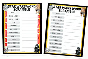 15 Star Wars Printable Games for Kids