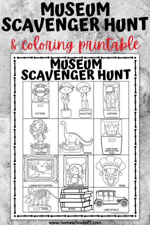 Museum Scavenger Hunt Printable (free) - Homeschool of 1