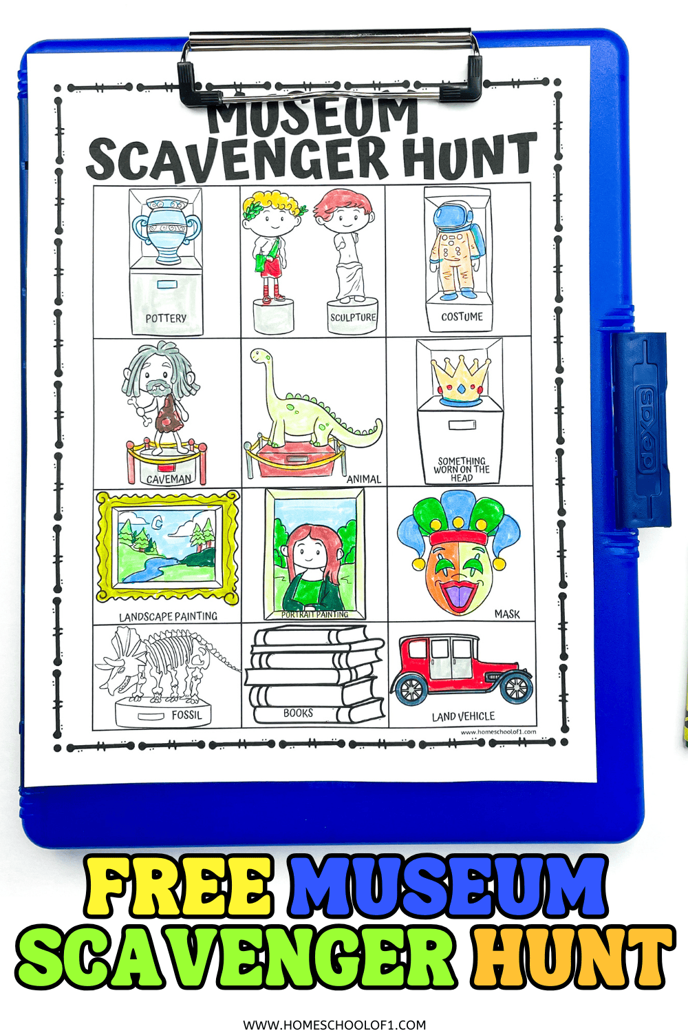 Free Museum Scavenger Hunt Printable