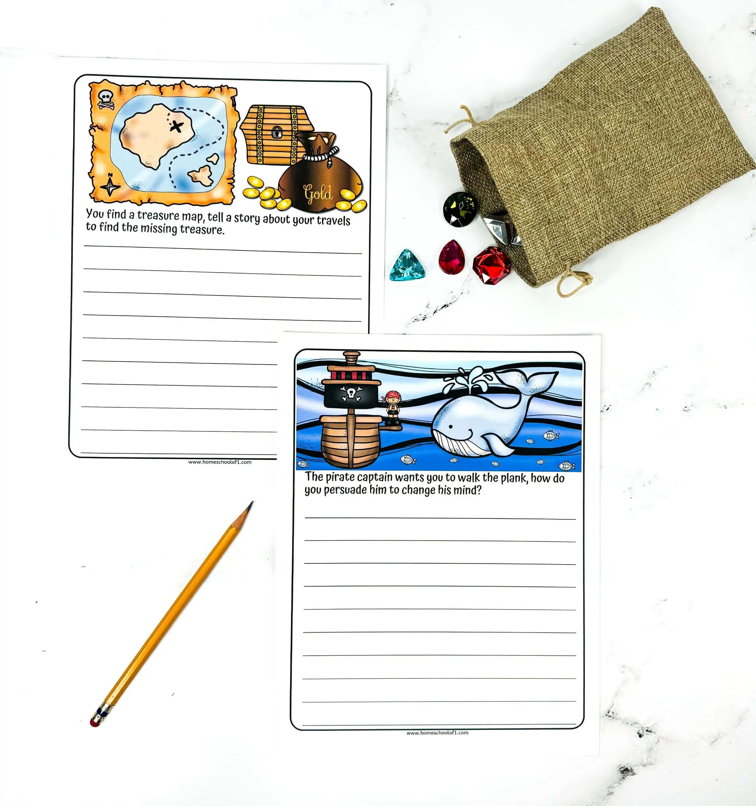 Free Pirate Writing Prompts (With Free Printables)