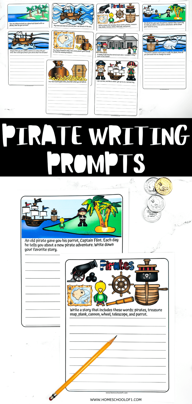 Free Pirate Writing Prompts (With Free Printables)