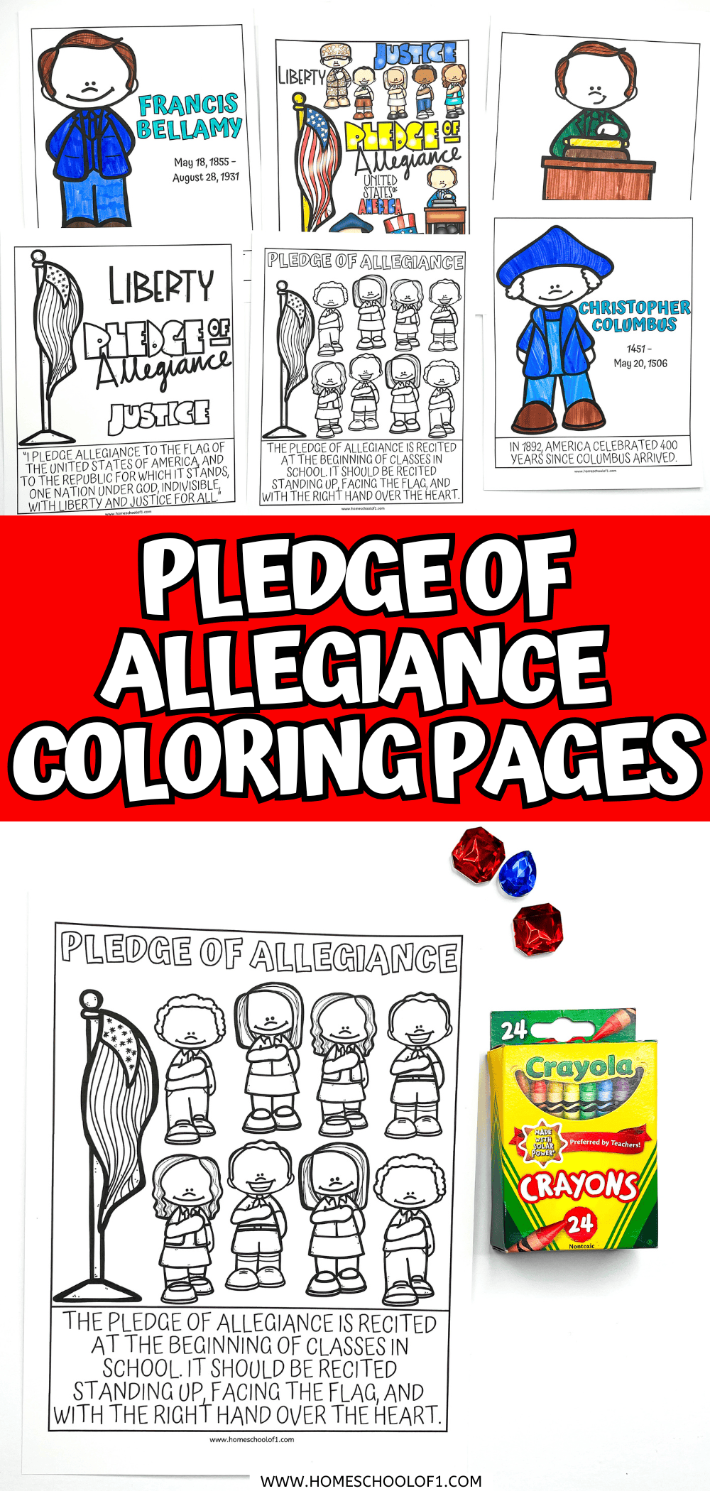 Free Pledge of Allegiance Coloring Page