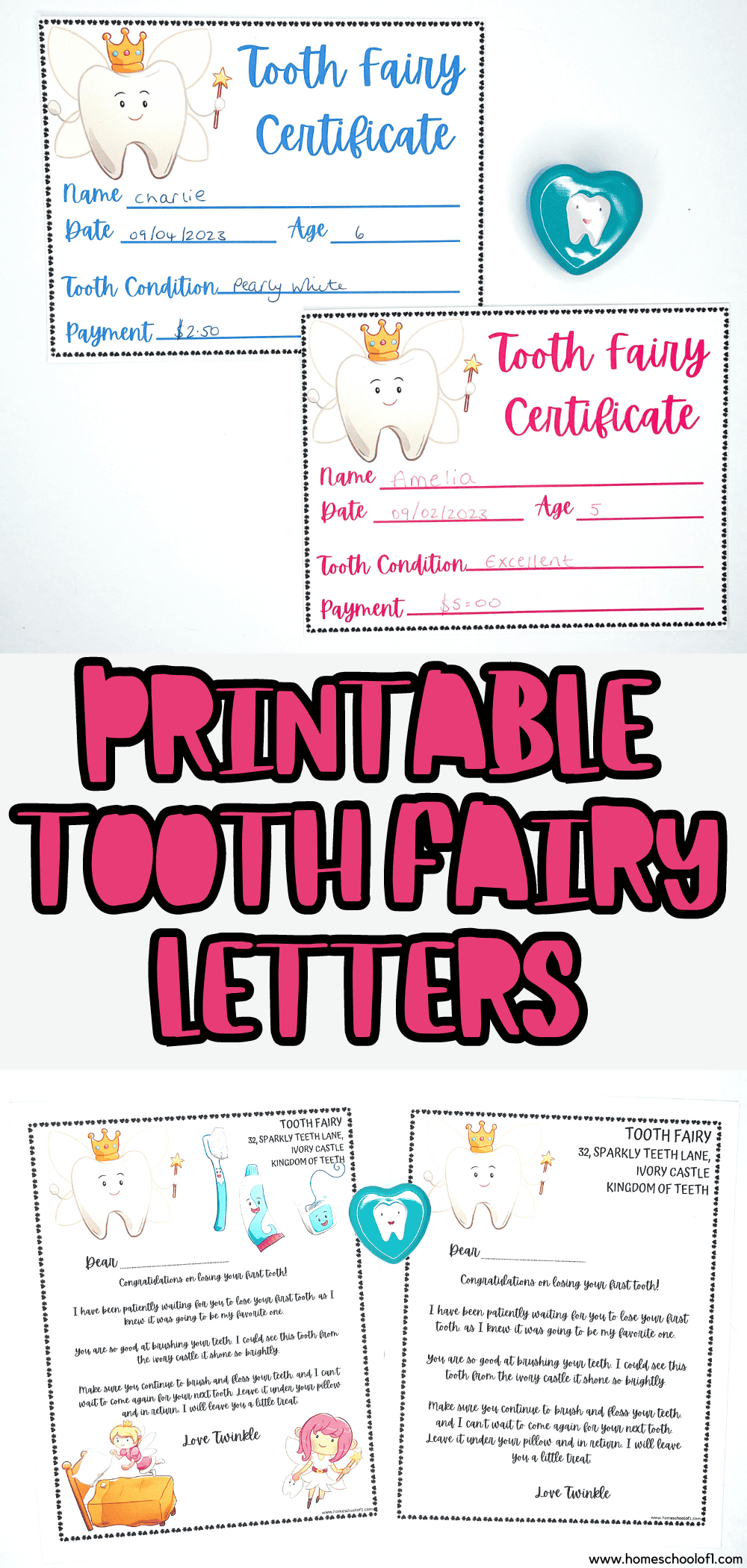 8 Free Tooth Fairy Letter Printables & Certificates 8 Free Tooth Fairy Letter Printables & Certificates
