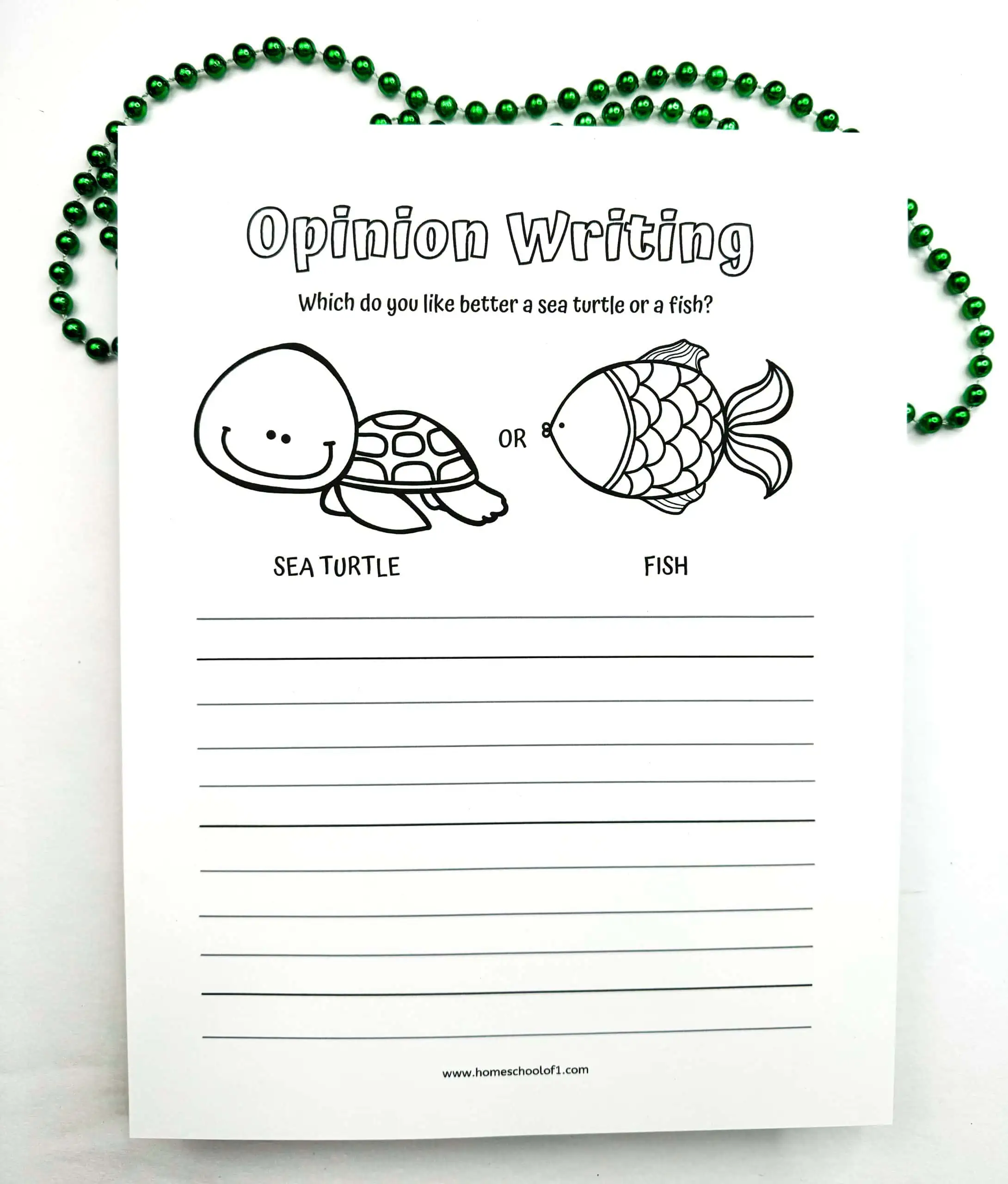 Free Sea Turtle Life Cycle Worksheet for Kids