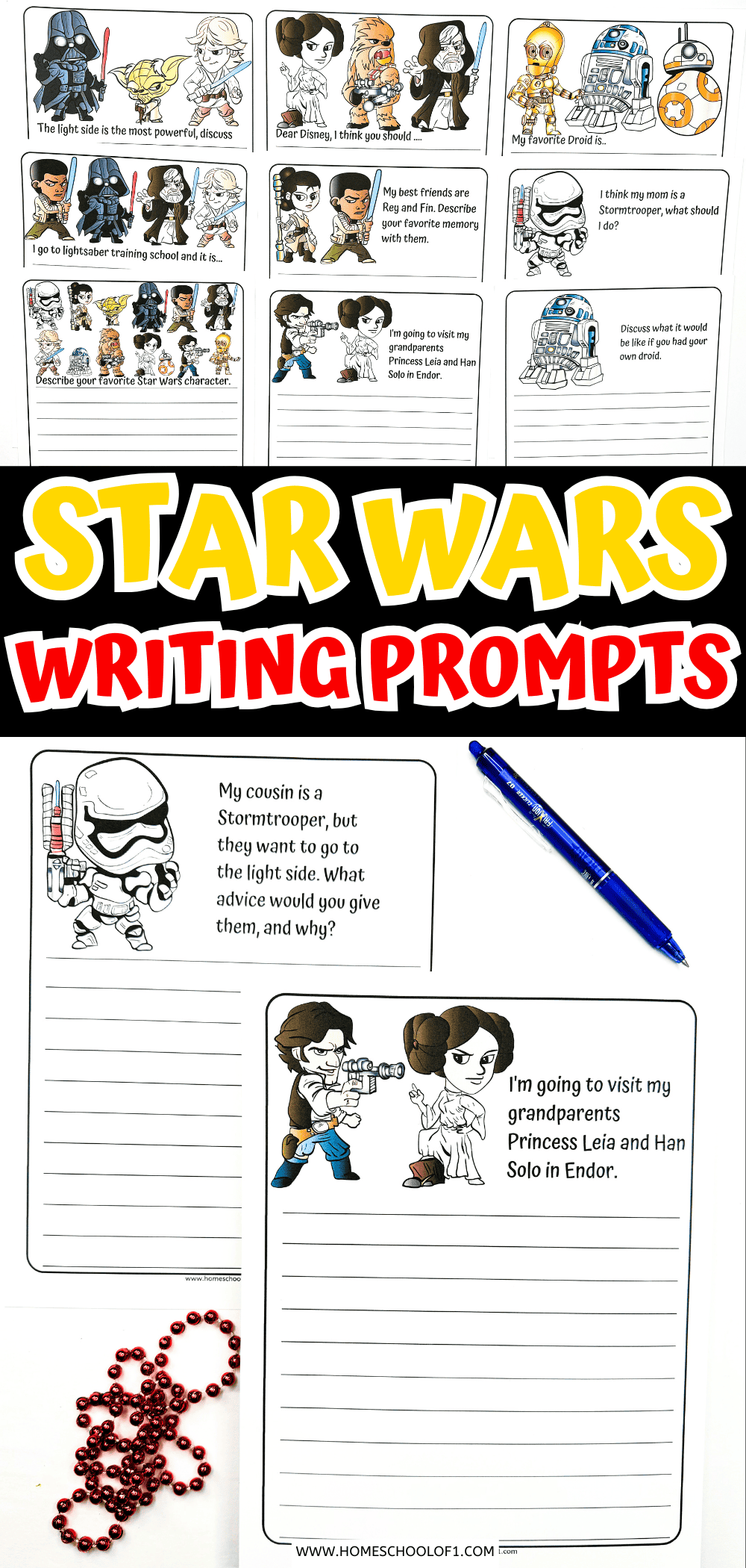Free Star Wars Writing Prompts For Kids to Enjoy