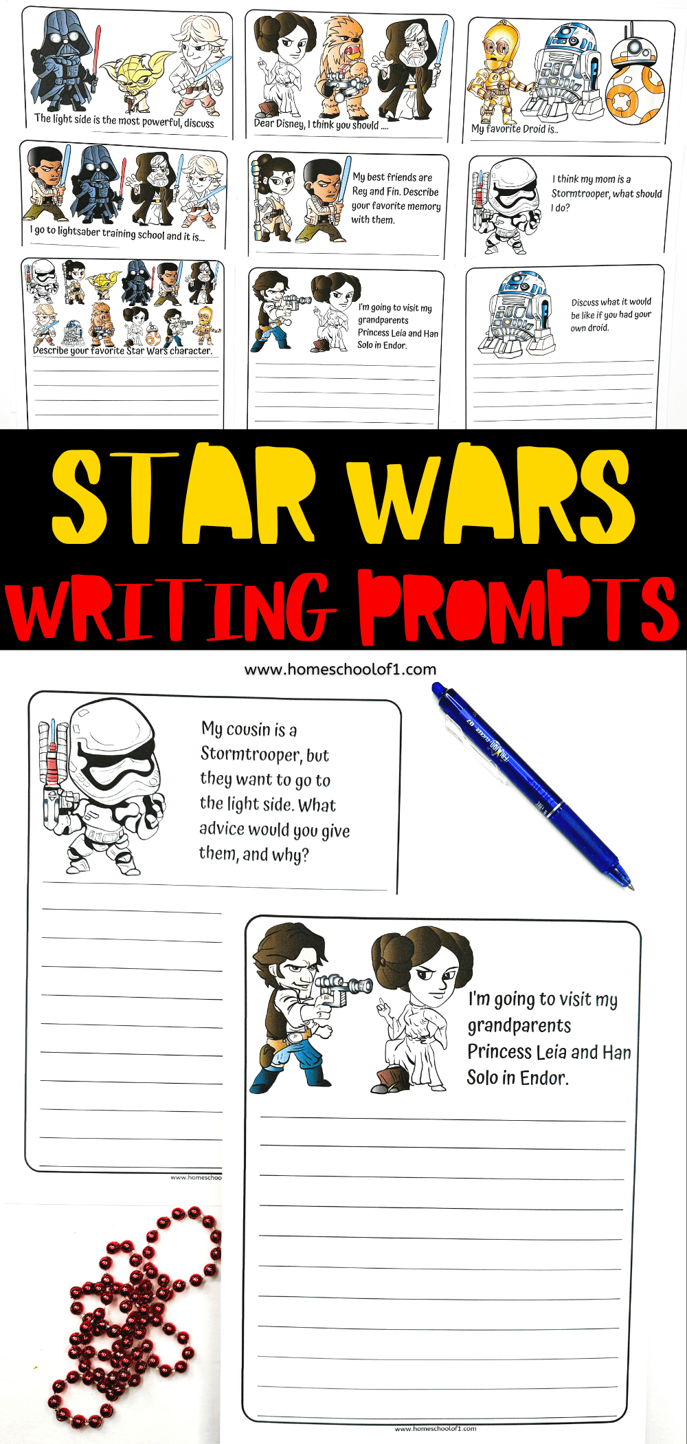 Free Star Wars Writing Prompts For Kids to Enjoy