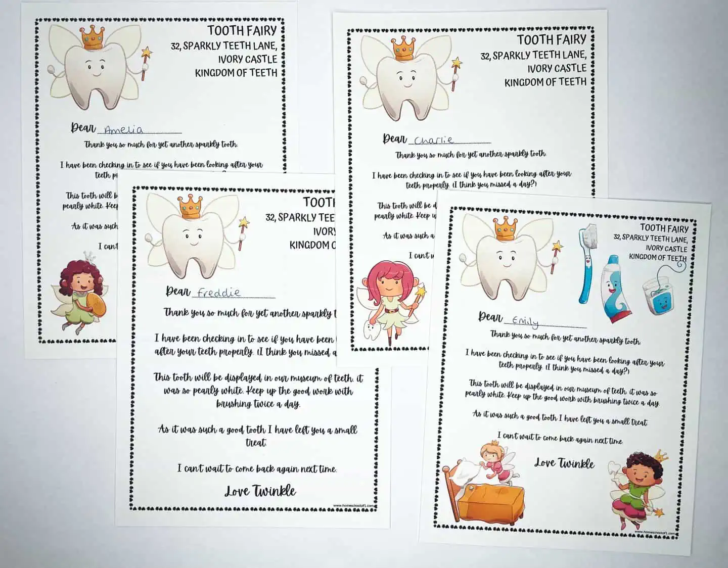 8 Free Tooth Fairy Letter Printables & Certificates
