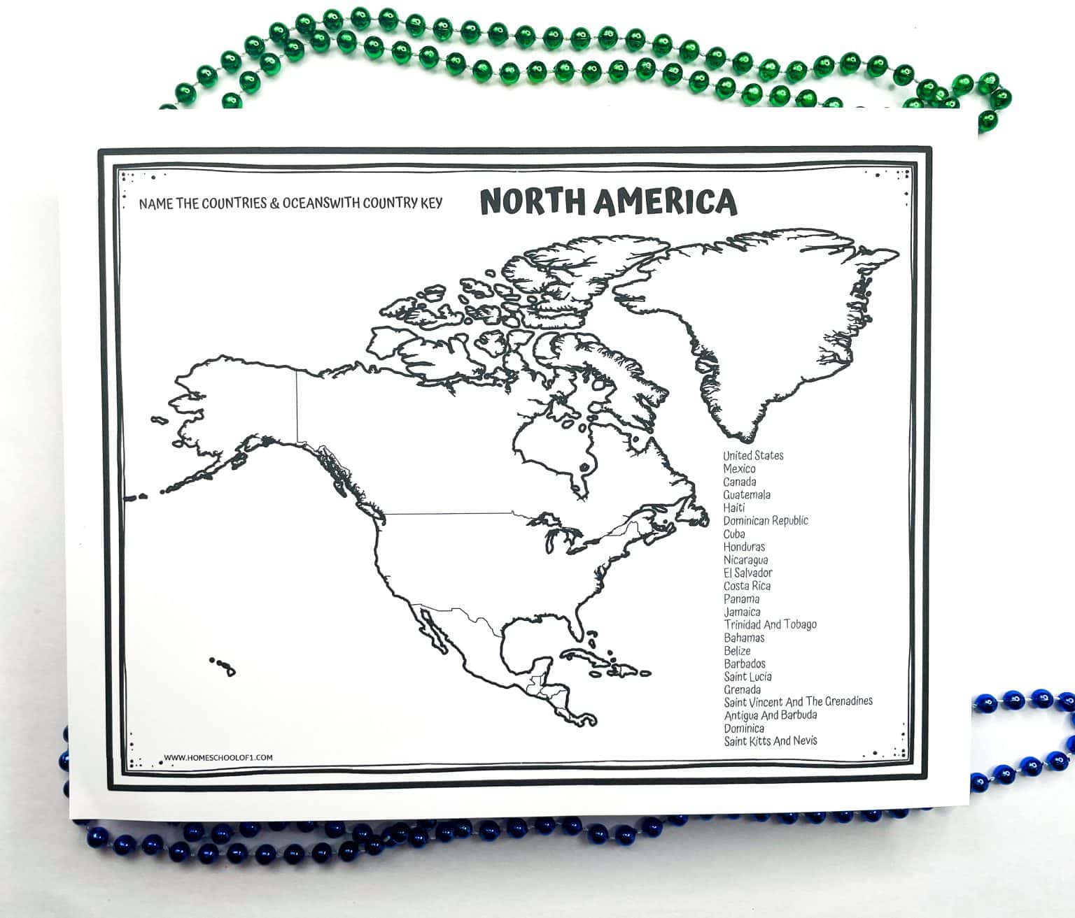 North America Worksheets (Free Geography Printables)