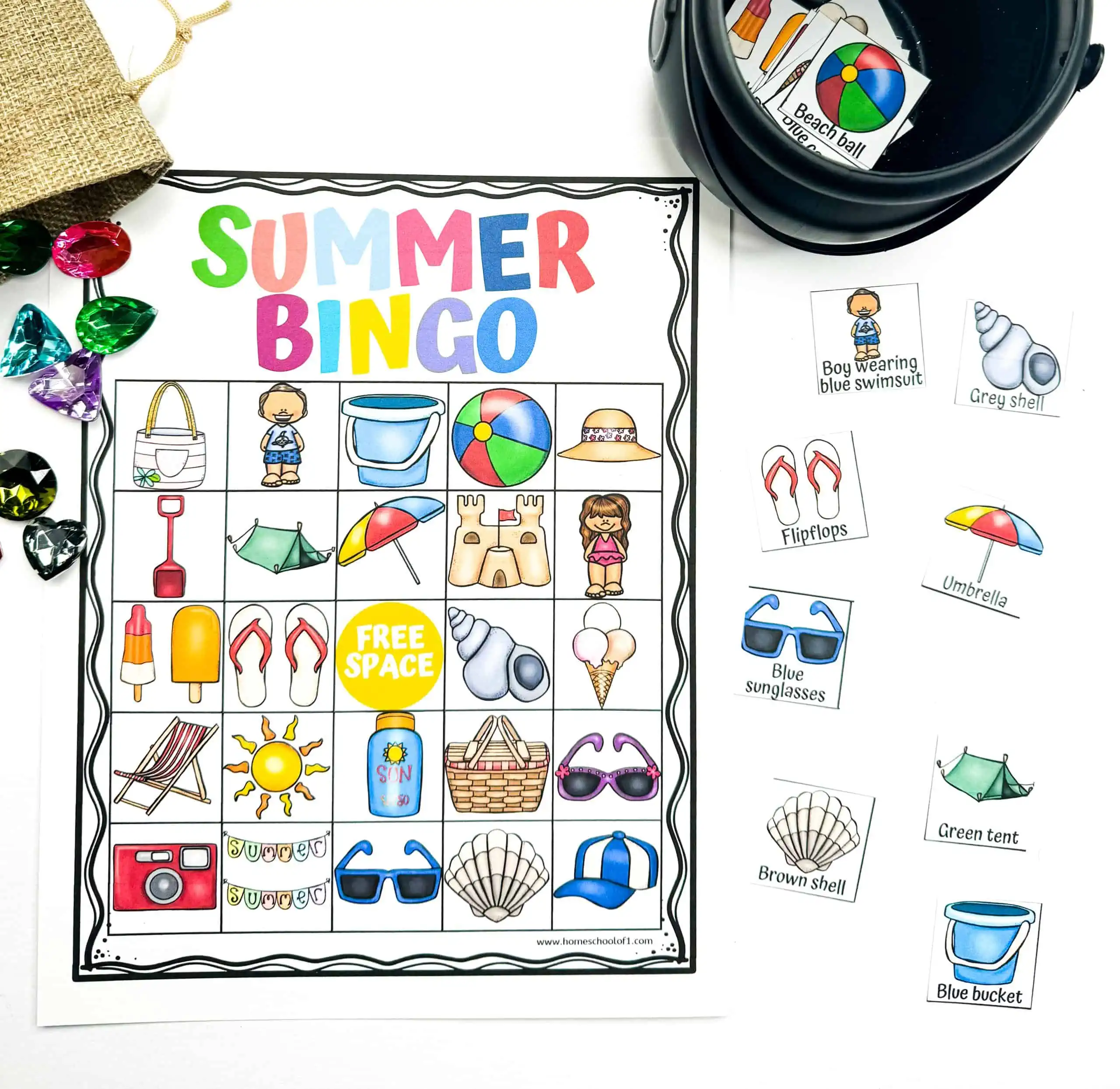 Summer Bingo Printable | A Free Game For Kids