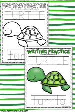 Turtle Worksheets for Preschool (free printables) - Homeschool of 1