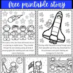 5 Free Astronaut Coloring Pages for Kids | A Space Storybook