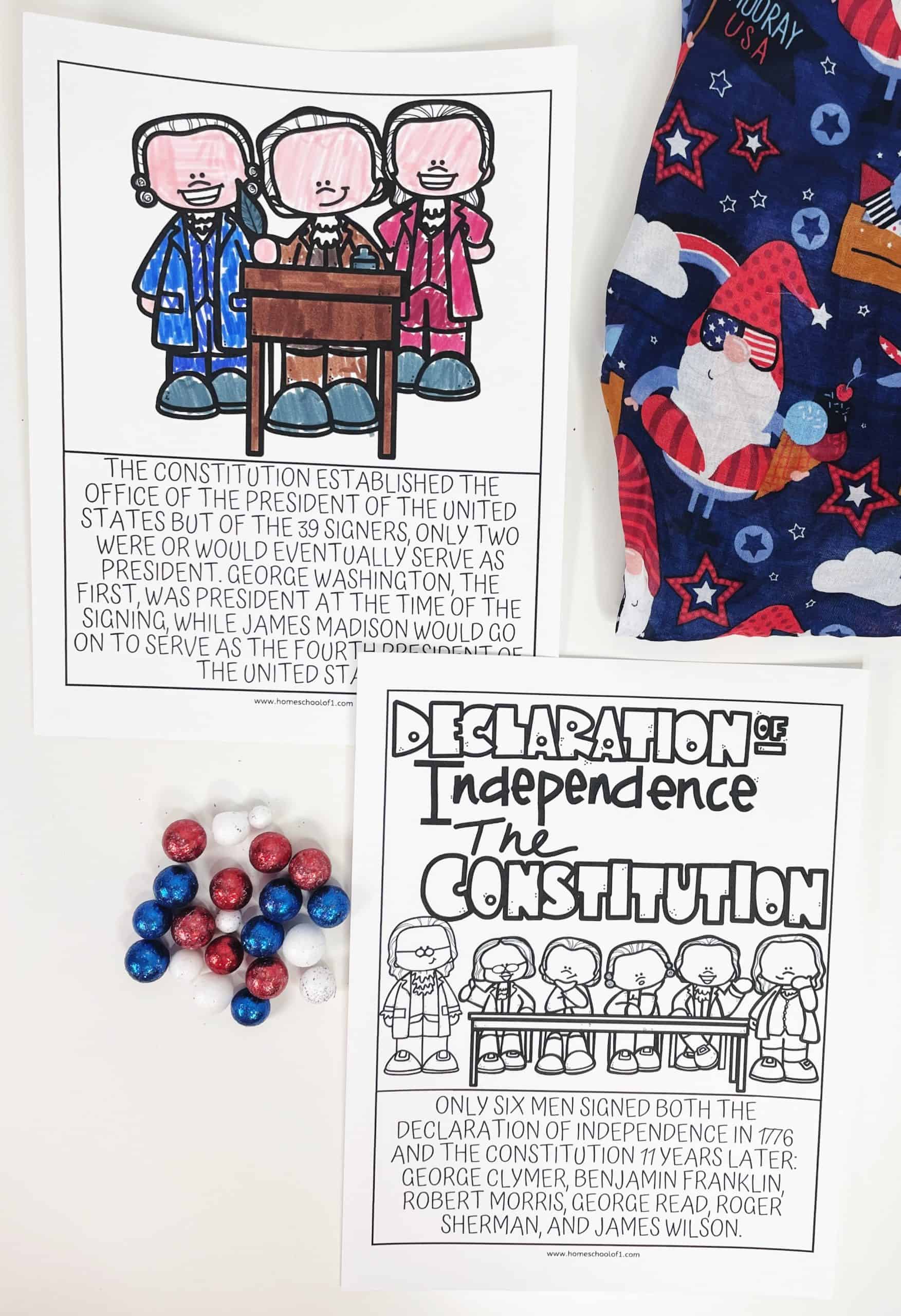 10 Free Constitution Coloring Pages