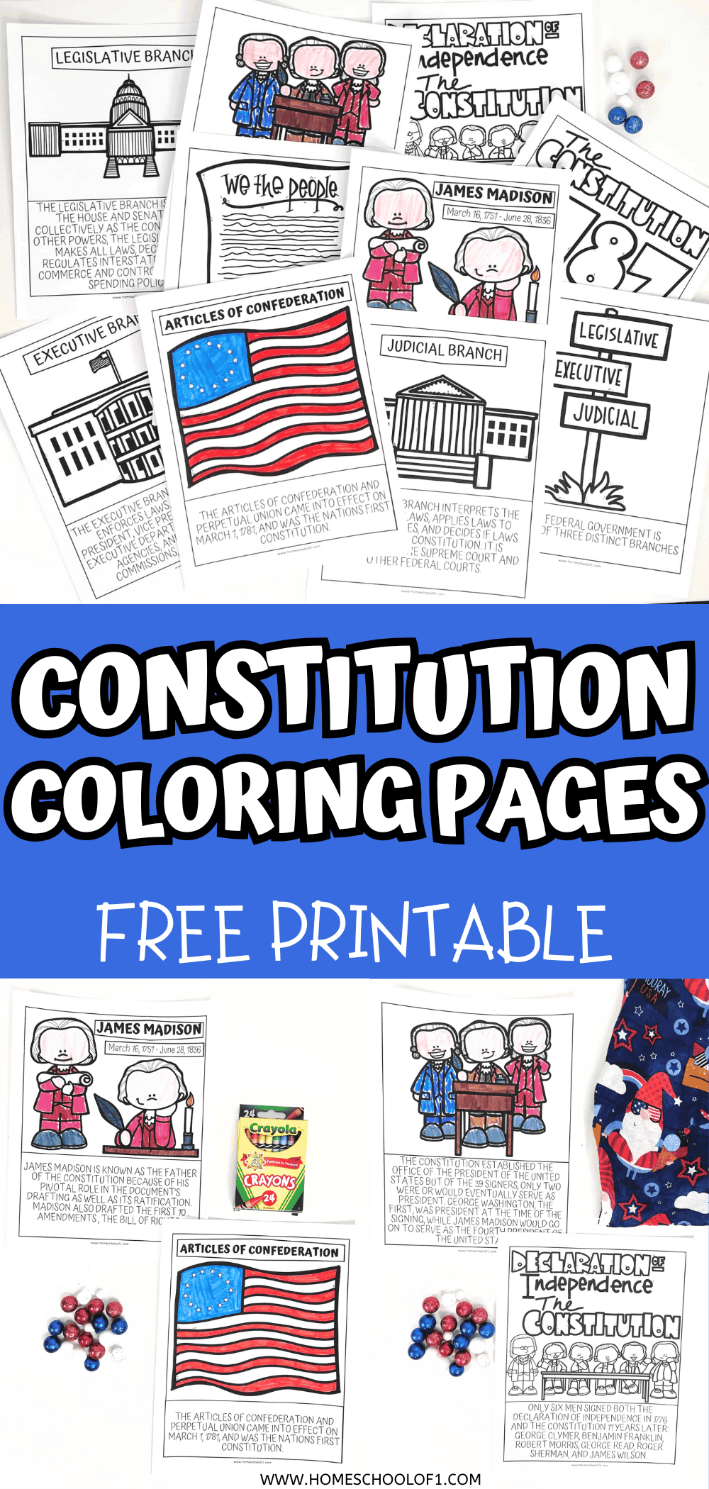 10 Free Constitution Coloring Pages
