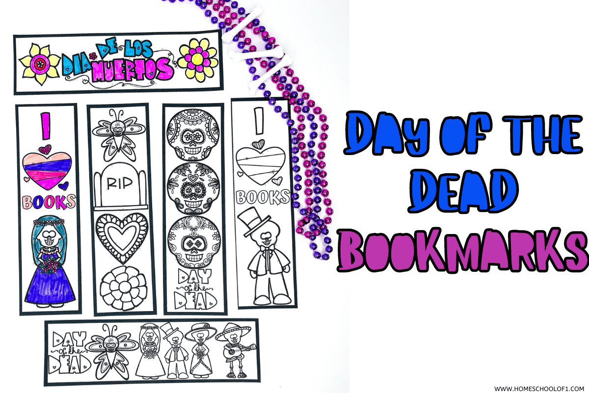 6 Free Day of the Dead Bookmarks Printables