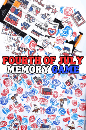 4th of July Memory Game Patriotic Fun (Free Printable)