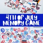 4th of July Memory Game Patriotic Fun (Free Printable)