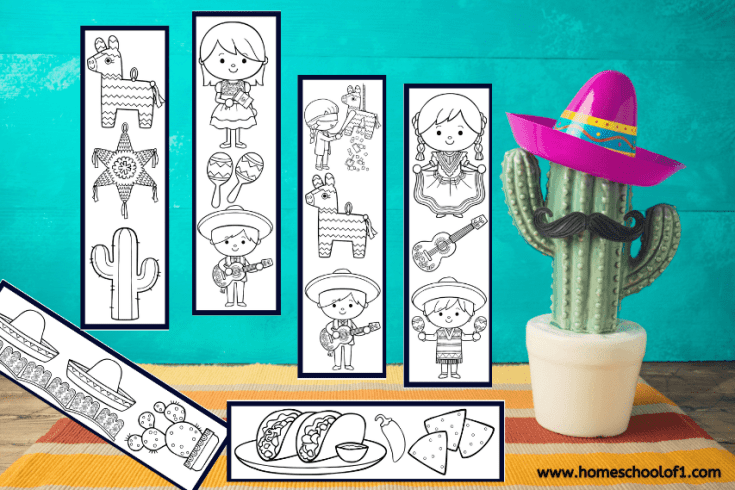 Free Printable Coloring Bookmarks for Kids