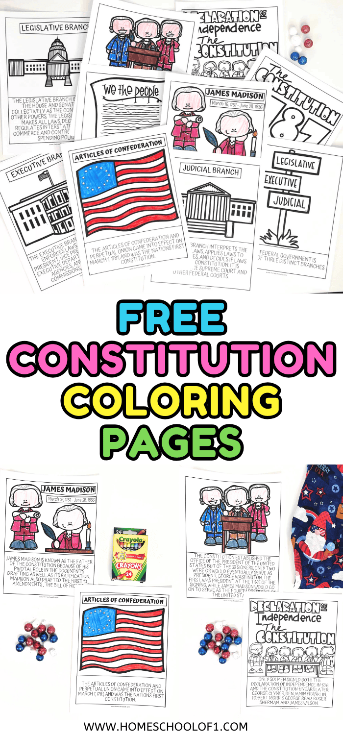 10 Free Constitution Coloring Pages