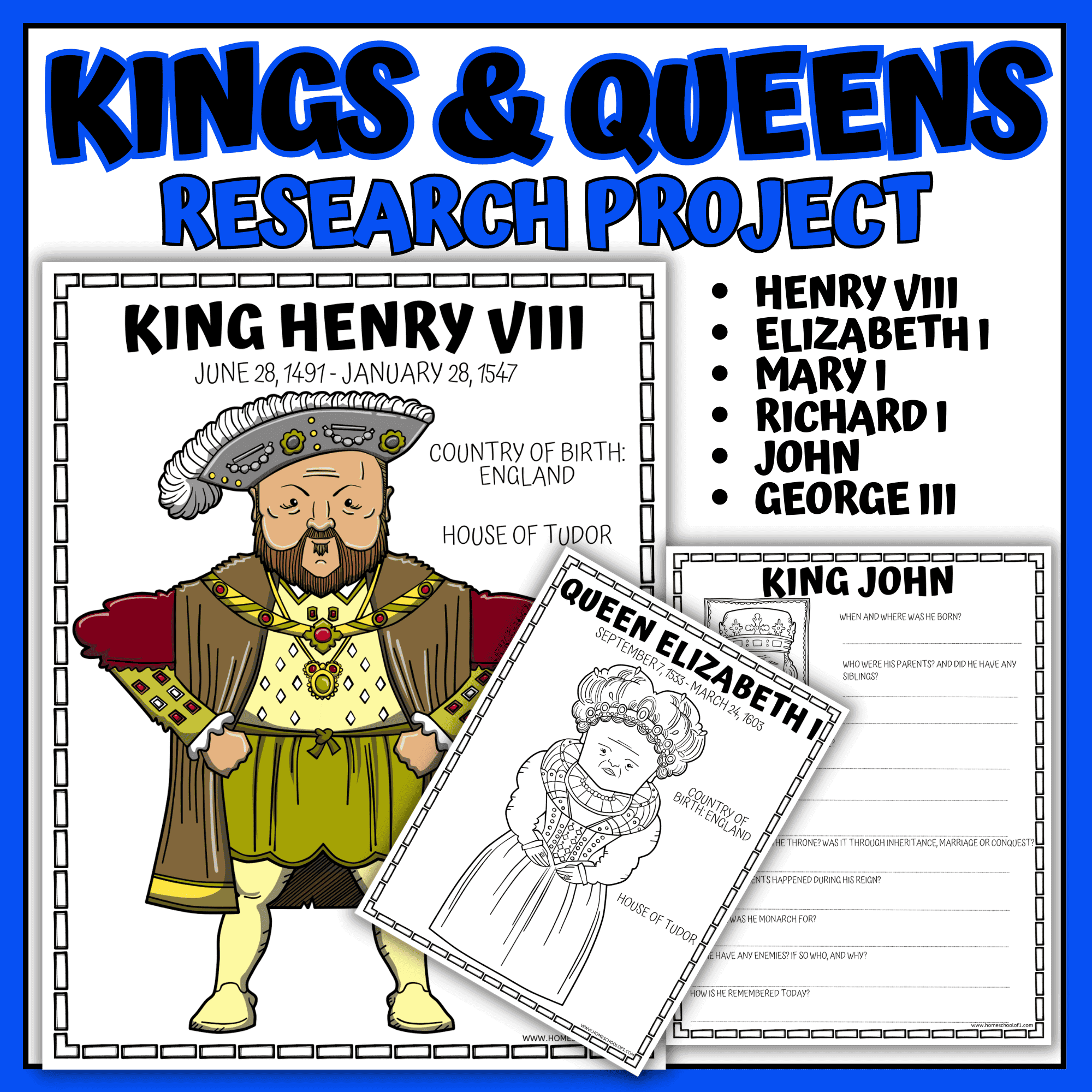 If I Were King for a Day Worksheets (4 Free Writing Prompts)