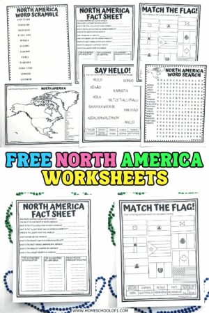 North America Worksheets (Free Geography Printables)