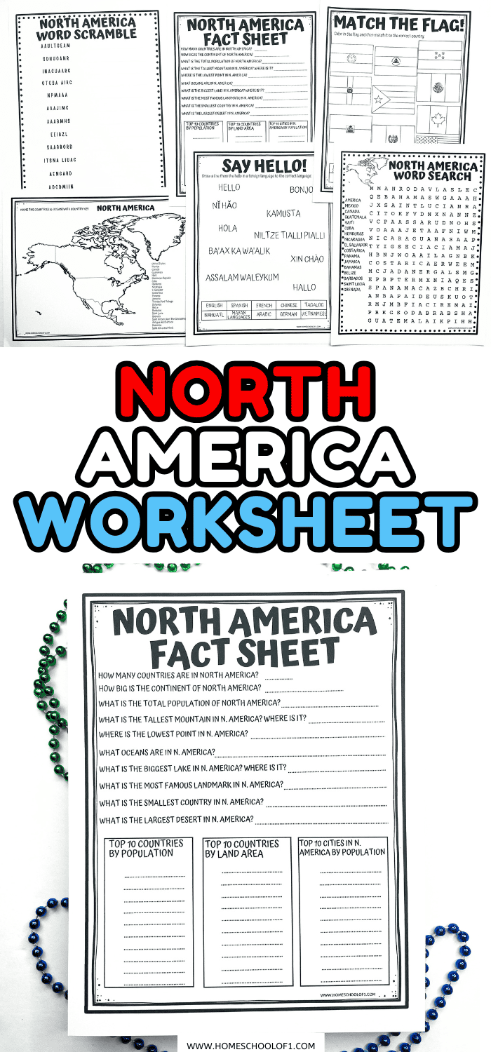 North America Worksheets (Free Geography Printables)