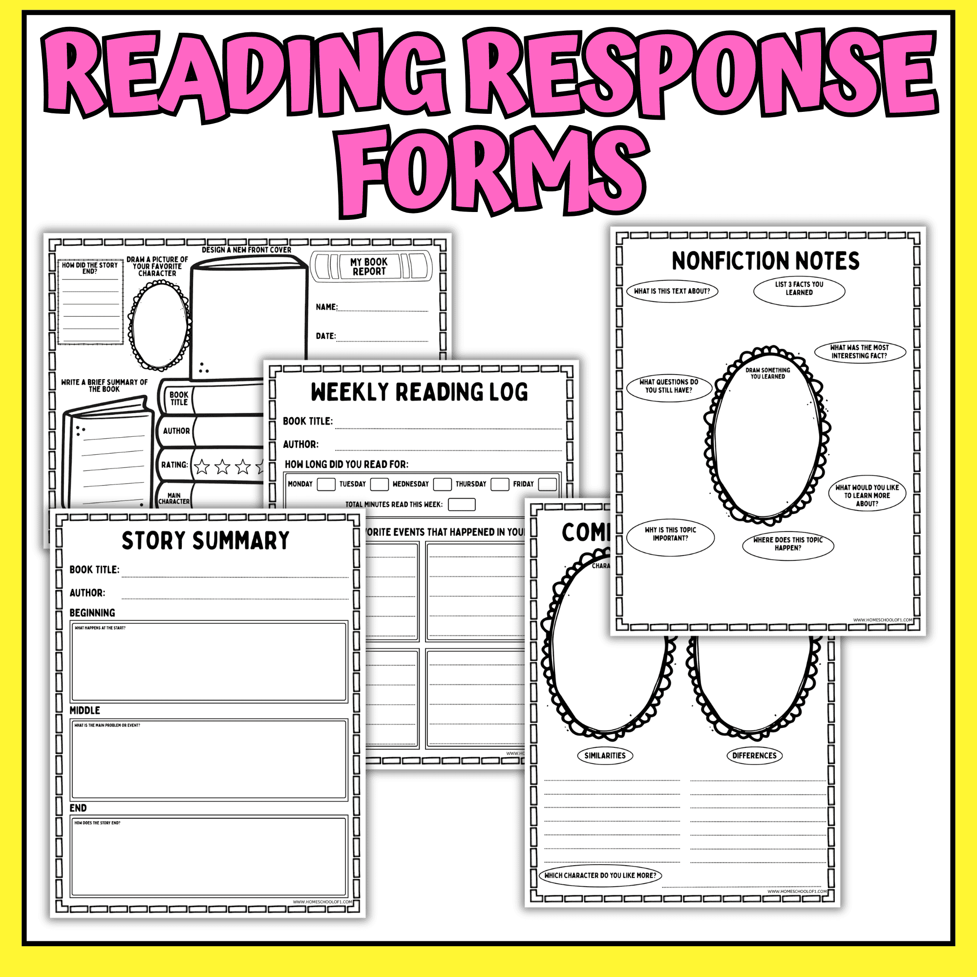Free Reading Log Printables for Kids (5 Easy Book Trackers)